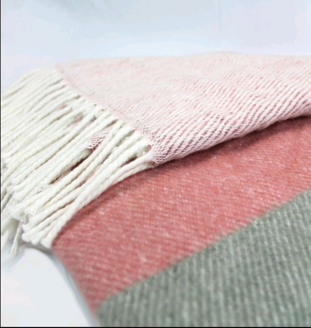 Scatterbox Riley 127 x 178cm Blush Throw - Furniture & Design