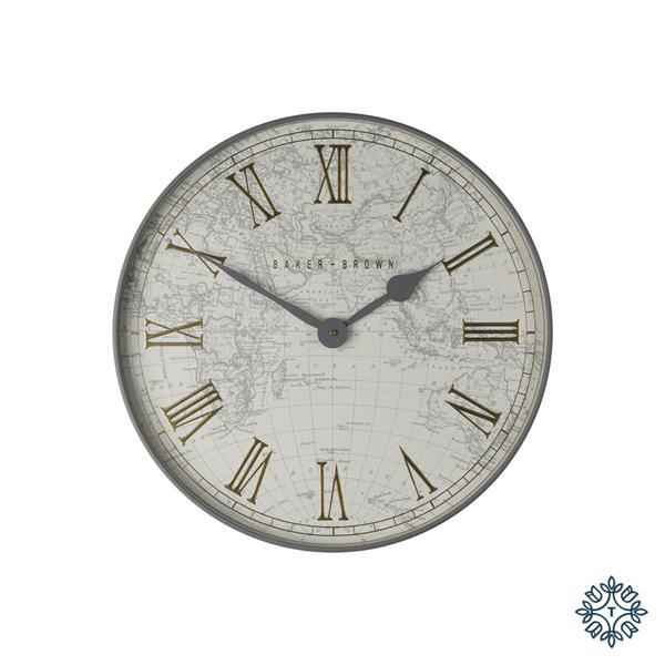 Baker & Brown Atlas Clock II - Furniture & Design